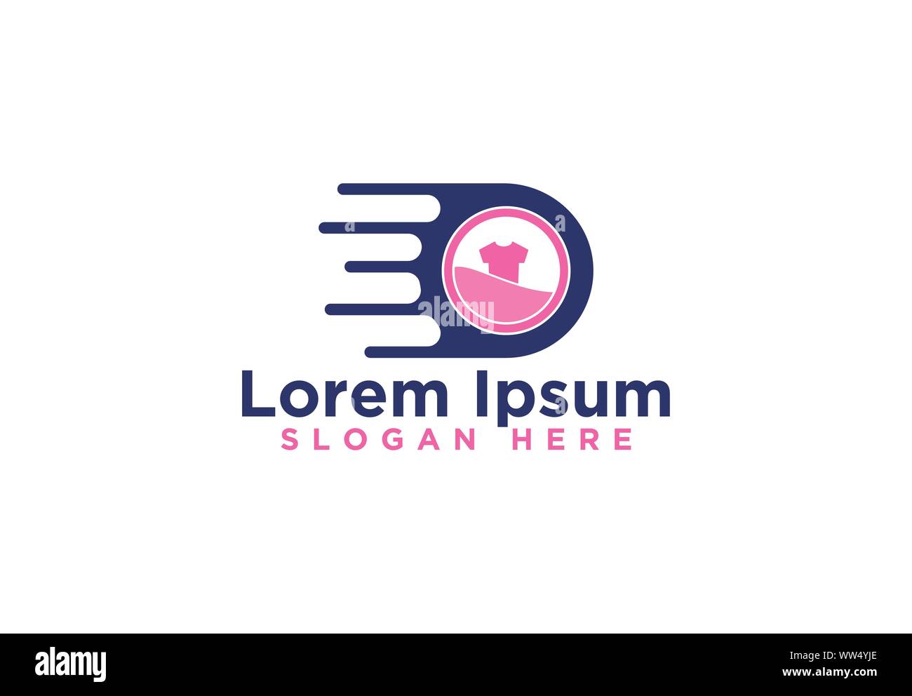 Laundry Speed Logo Design, Vector Illustration Stock Vector Image & Art ...