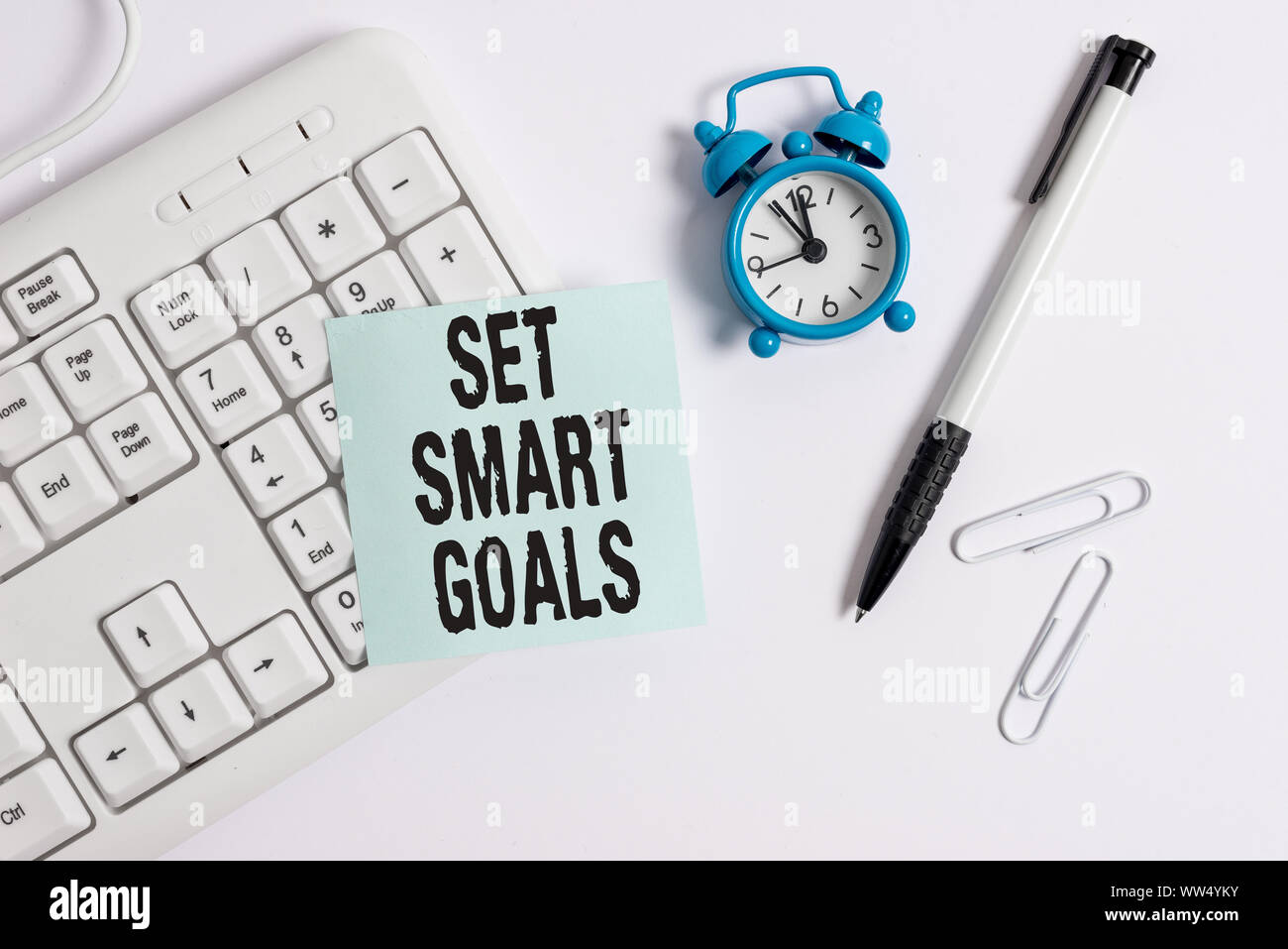 Conceptual hand writing showing Set Smart Goals. Concept meaning giving ...