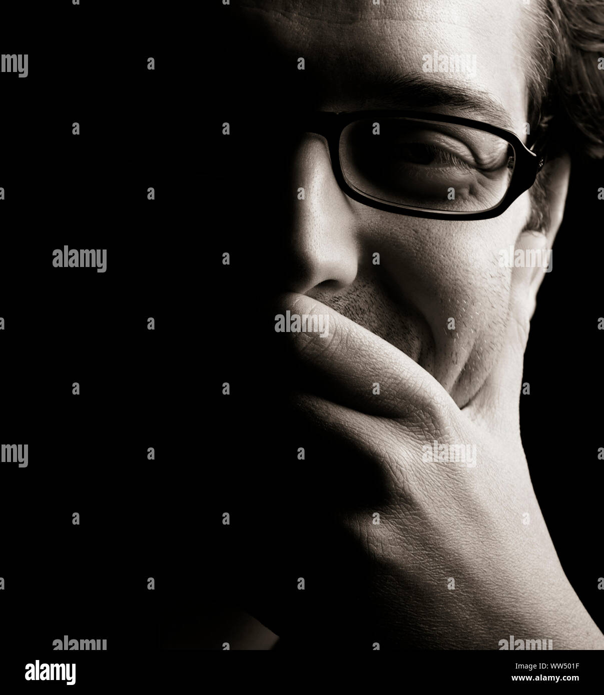 Man looking detail hi-res stock photography and images - Alamy