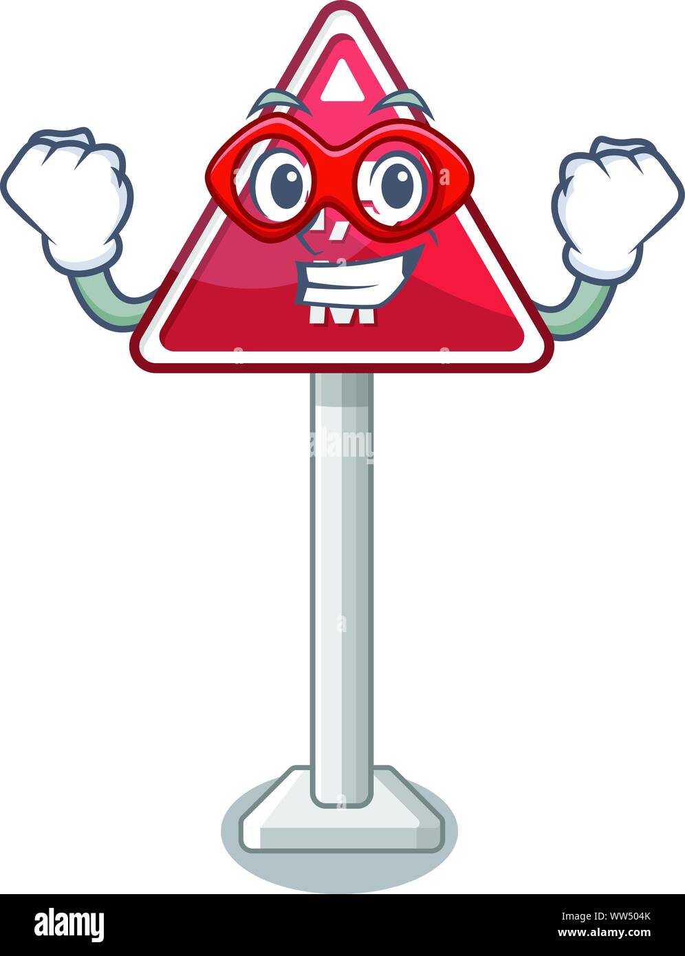 Super hero height limit on cartoon side road Stock Vector Image & Art ...