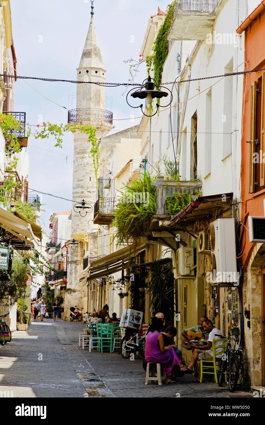 chania old town Stock Photo - Alamy