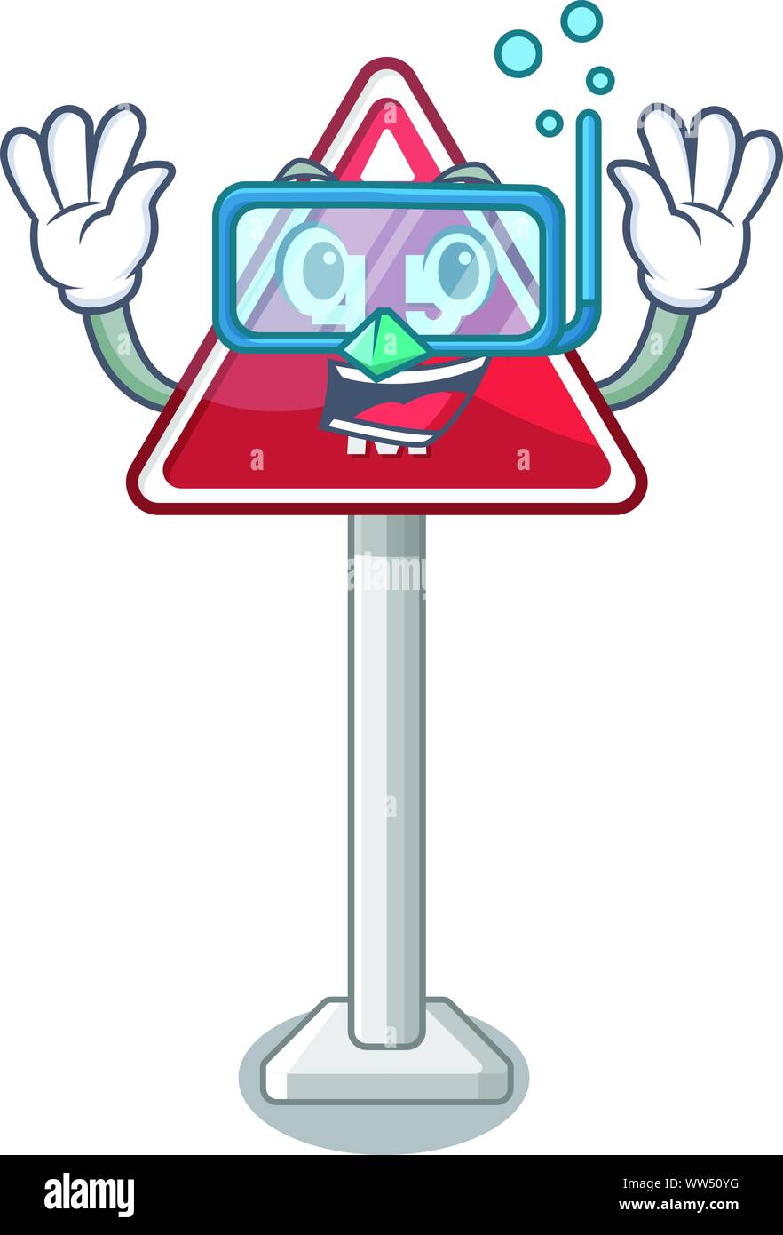 Diving height limit on cartoon side road Stock Vector Image & Art - Alamy