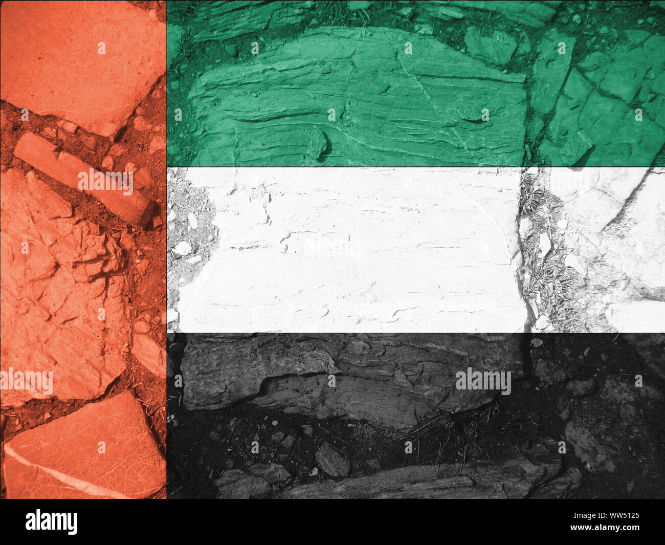 Flag of United Arab Emirates, background, texture, stone Stock Photo ...
