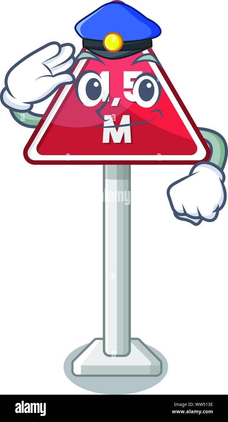Police height limit mascot shaped on character Stock Vector Image & Art ...