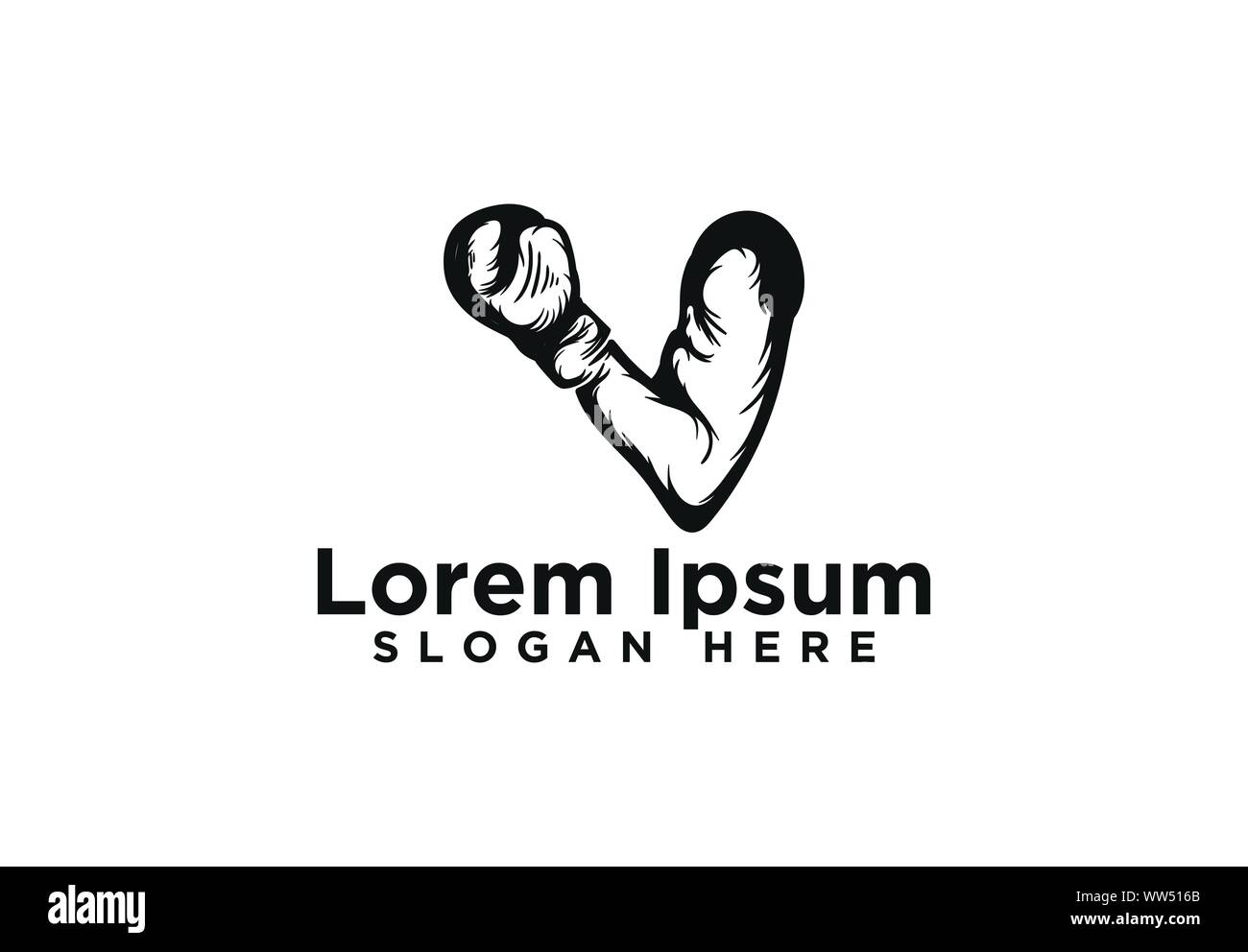 Arm minimalist logo Cut Out Stock Images & Pictures - Alamy