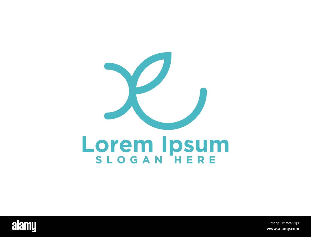 Abstract Leaf Logo Designs Vector Illustration Stock Vector Image & Art ...