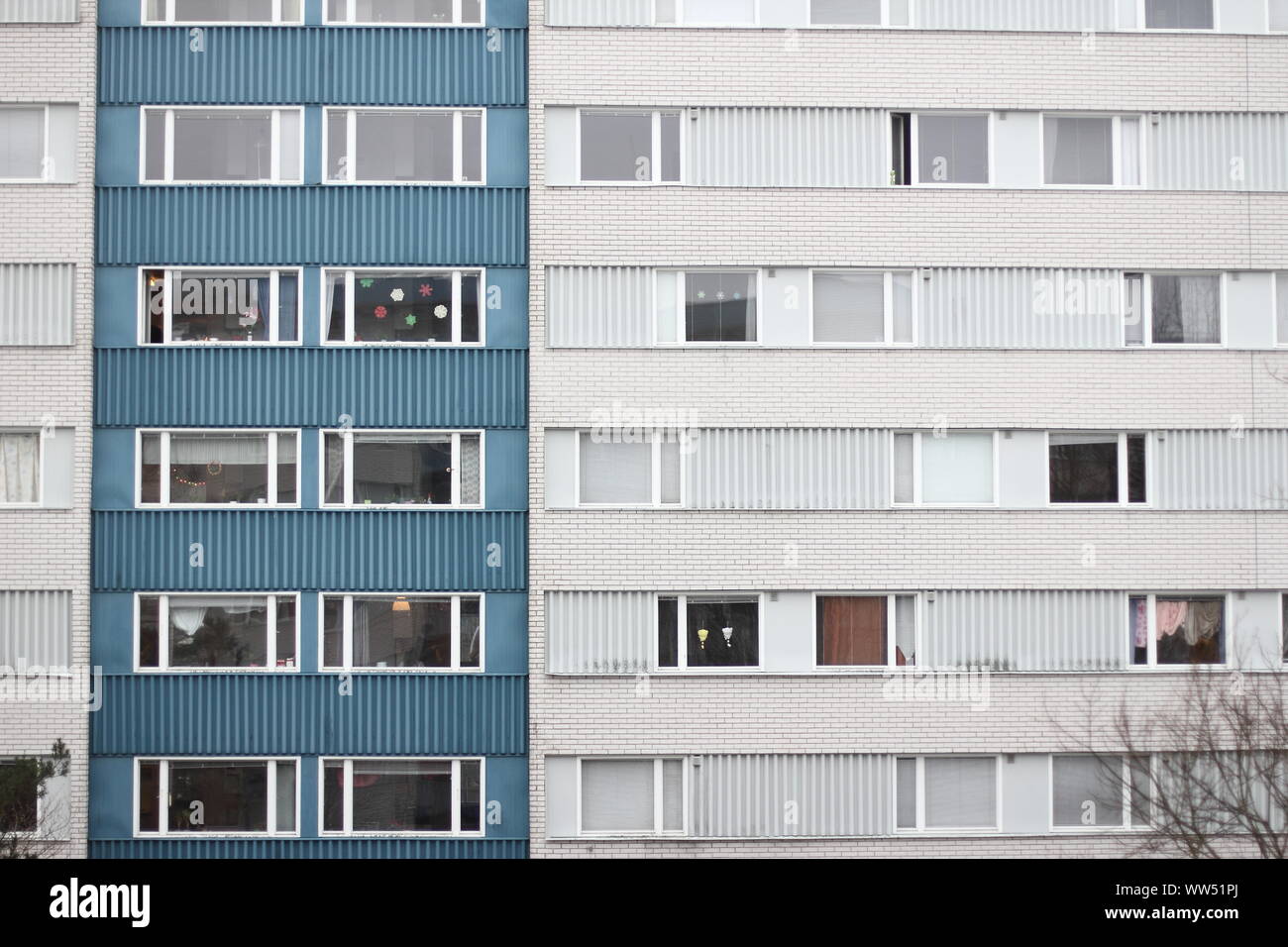 Student apartment blocks in Uppsala Stock Photo - Alamy