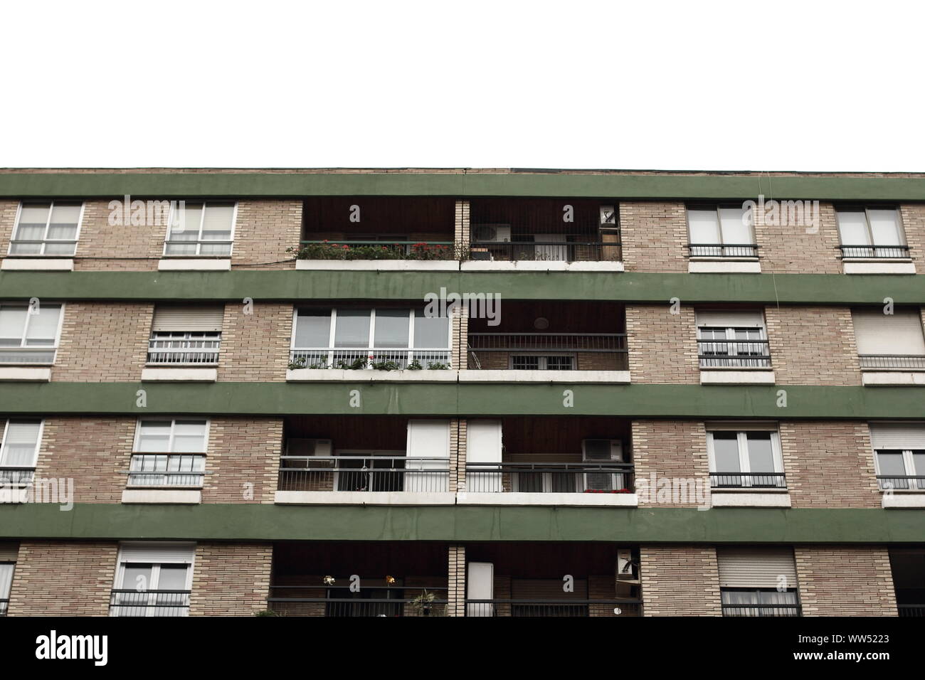The facade of a big block of flats Stock Photo - Alamy