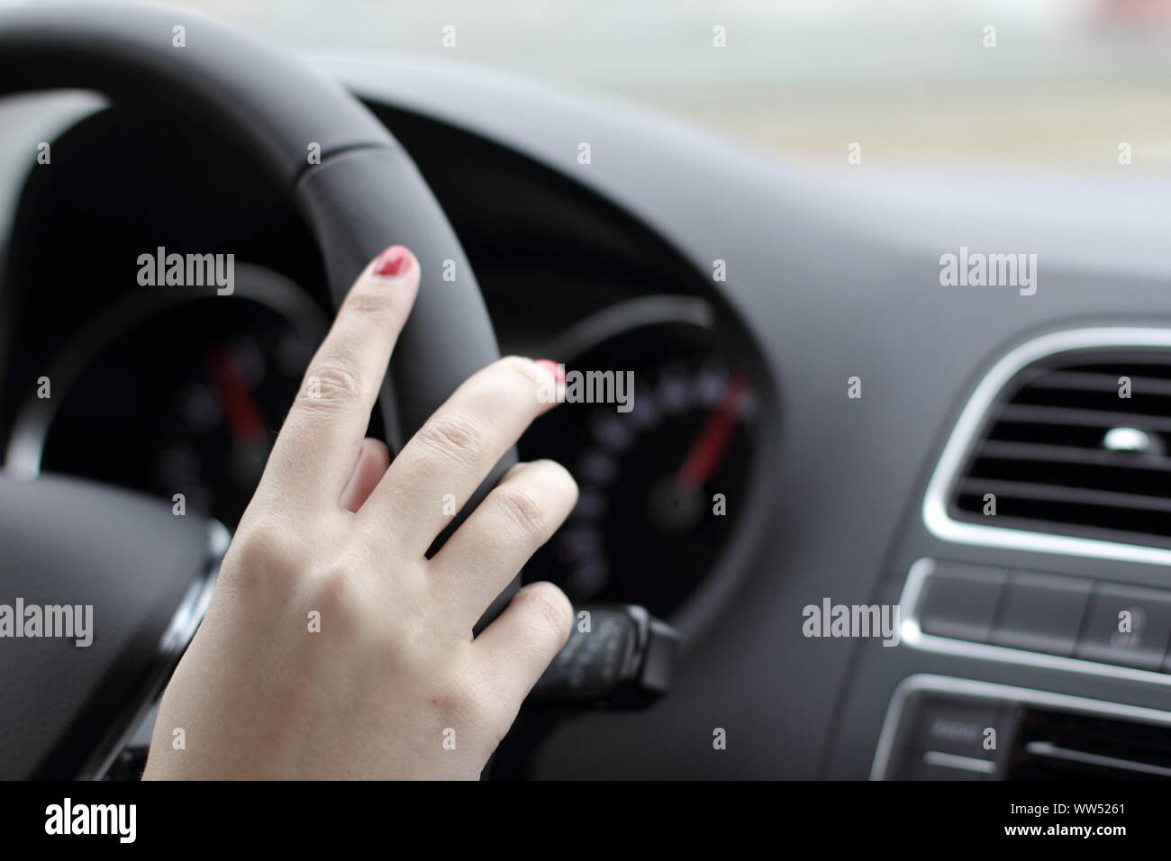 Detail shots in a car during the journey hi-res stock photography and ...