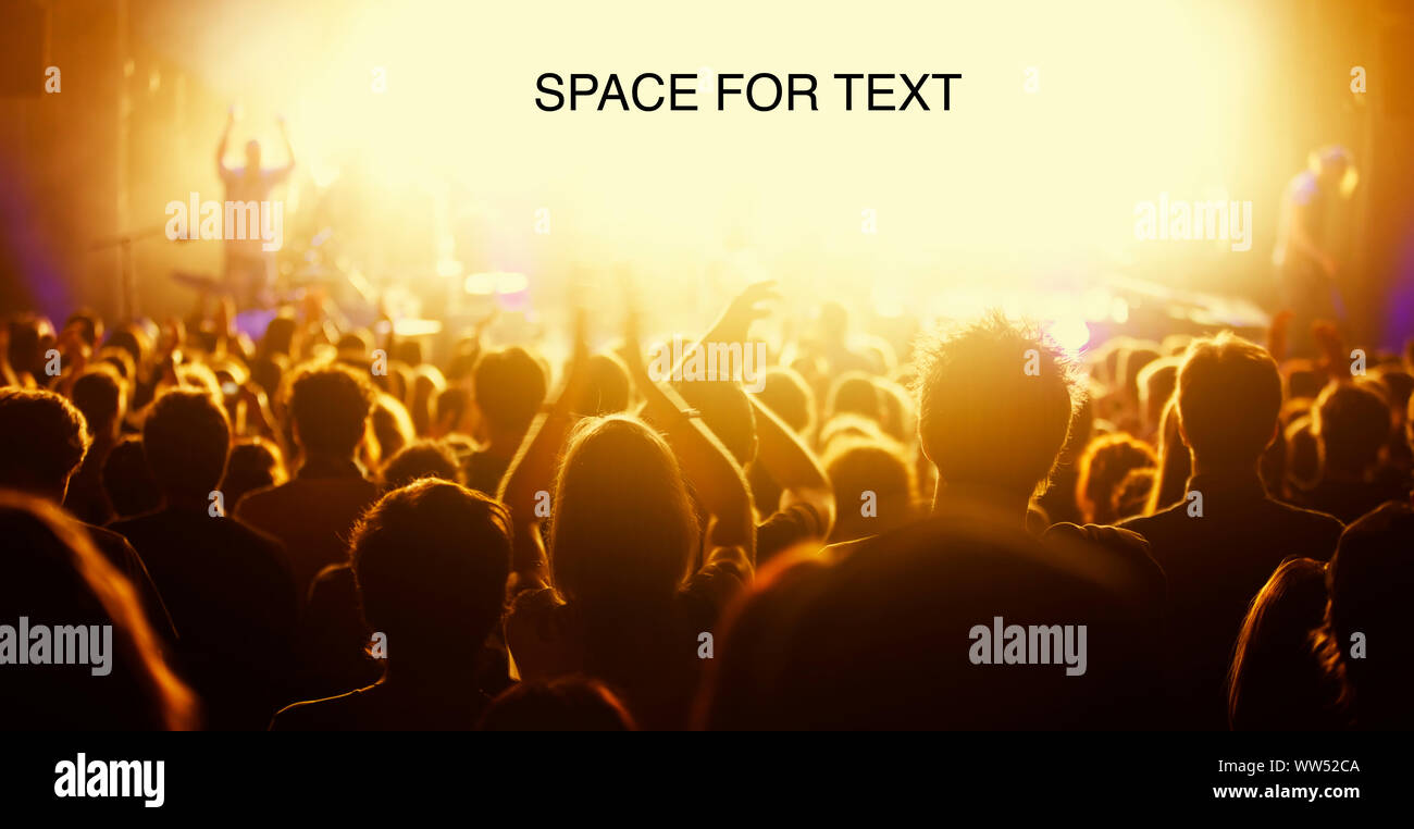 Audience at live concert Stock Photo - Alamy
