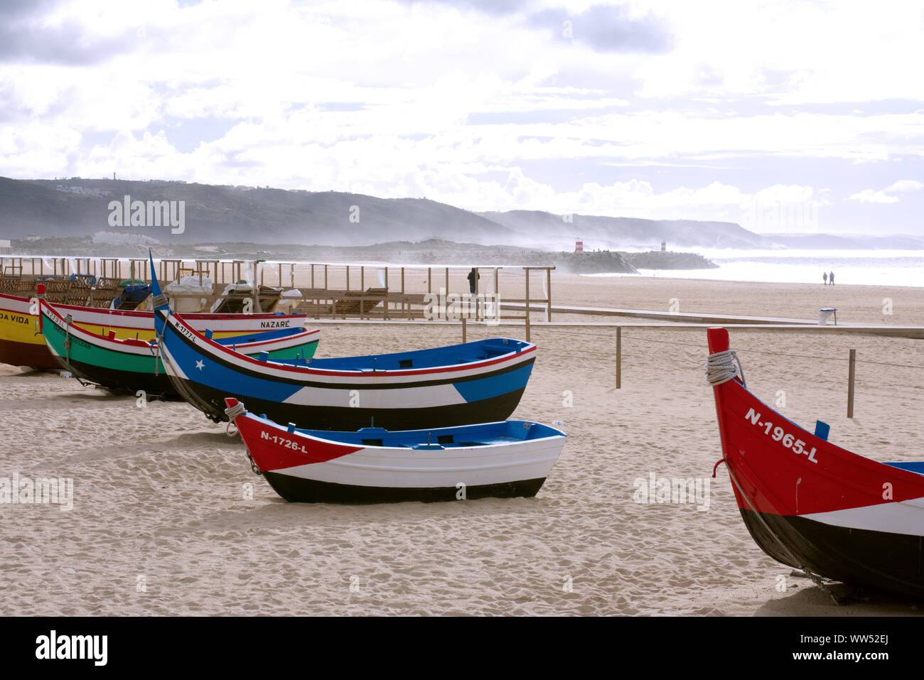 Nazare fishing boats hi-res stock photography and images - Alamy