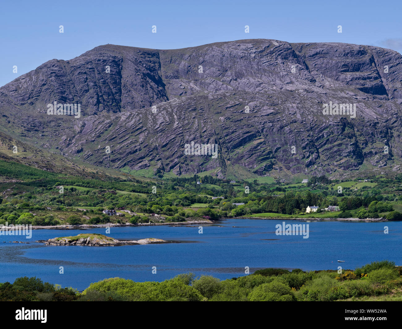 Ireland, County Cork, coastal landscape at the Bantry Bay Stock Photo ...