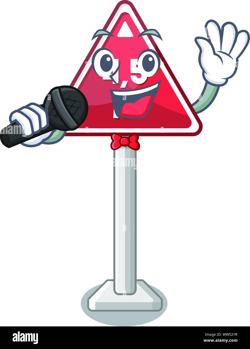 Singing height limit isolated with the cartoon Stock Vector Image & Art ...