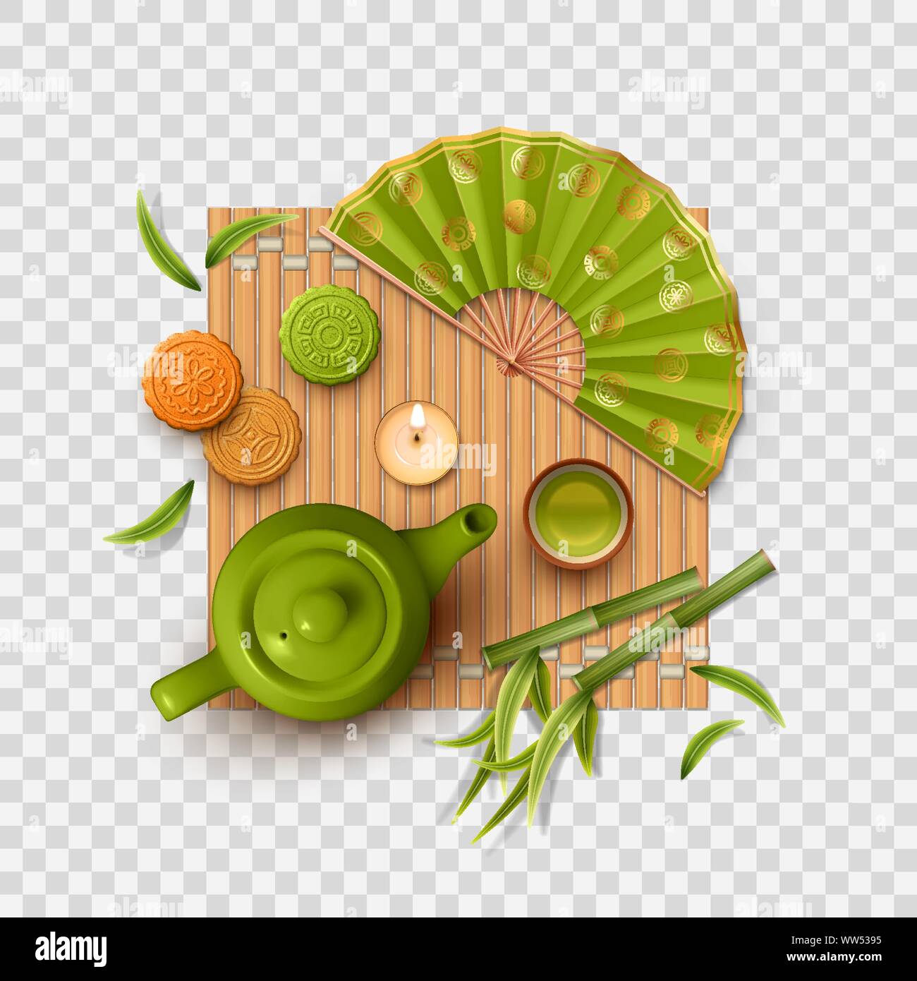Mid autumn festival moon china Stock Vector Images - Alamy
