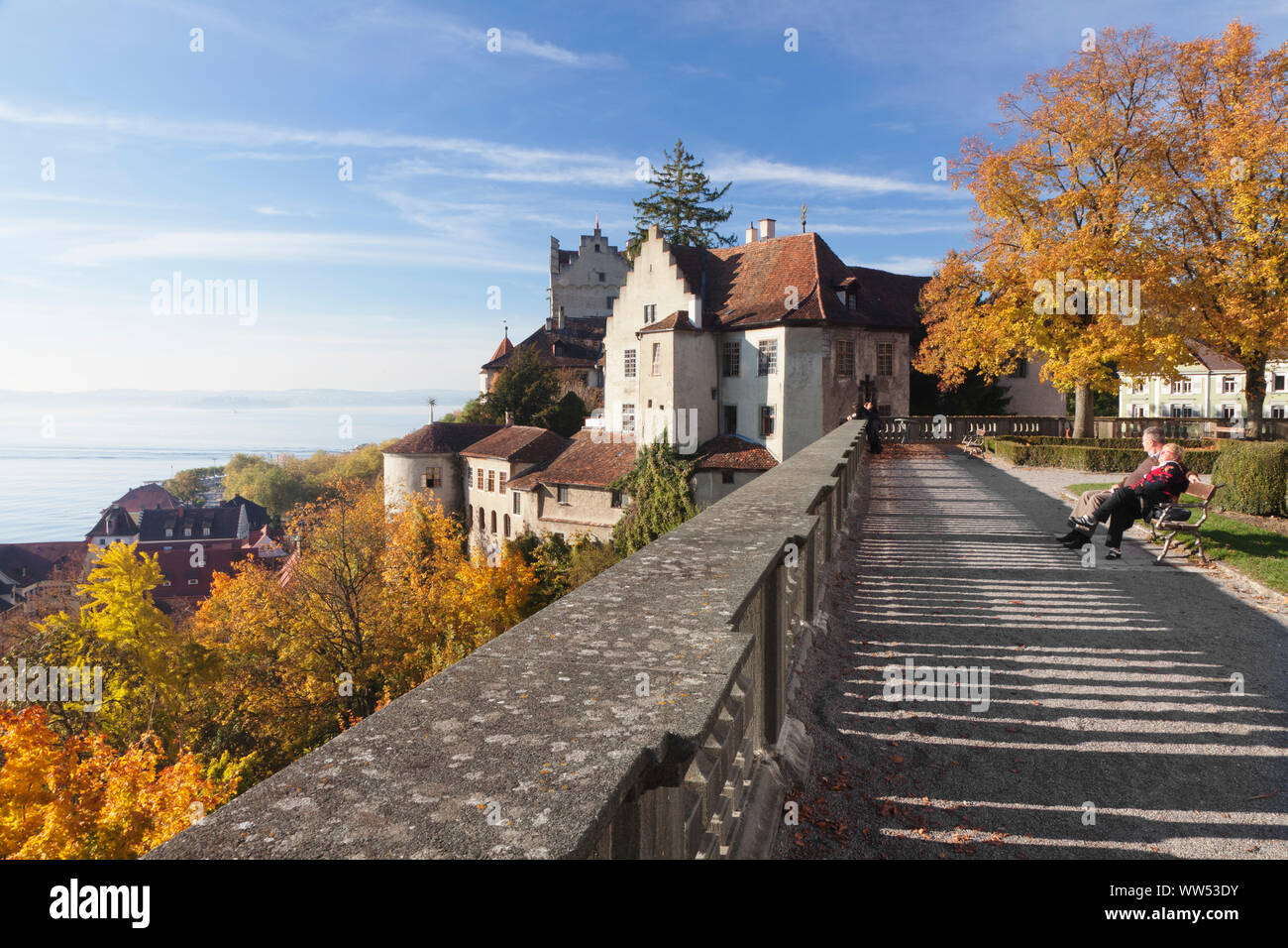 Observation terrace at the new castle hi-res stock photography and ...