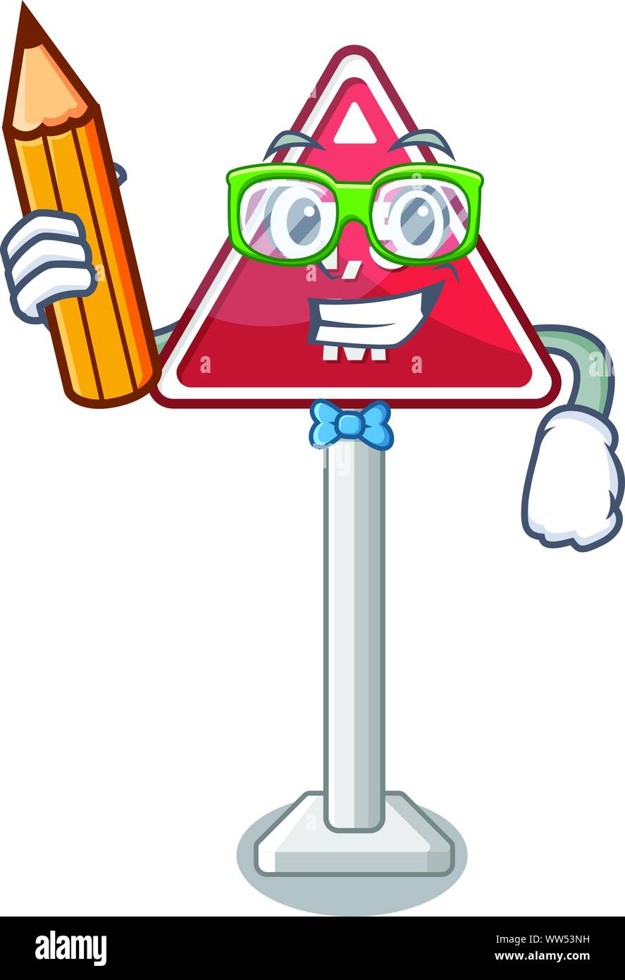 Student height limit on cartoon side road Stock Vector Image & Art - Alamy