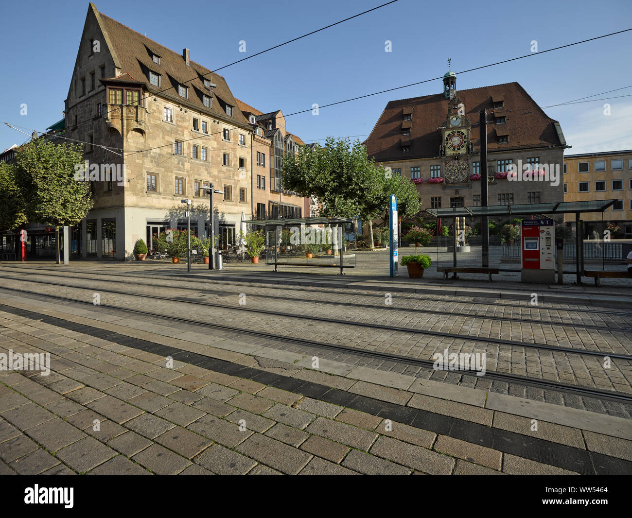 Market square and KÃ¤tchenhaus Heilbronn Stock Photo - Alamy