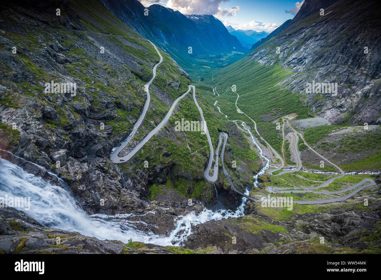 Famous Trollstigen road in Norway Stock Photo - Alamy