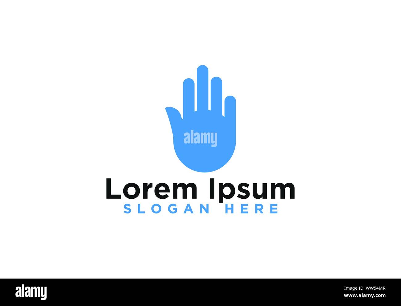 Abstract Hand Logo Designs, Vector Illustration Stock Vector Image ...