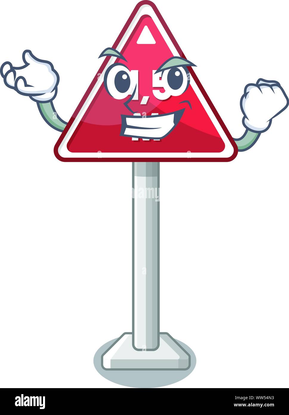 Successful height limit on cartoon side road Stock Vector Image & Art ...