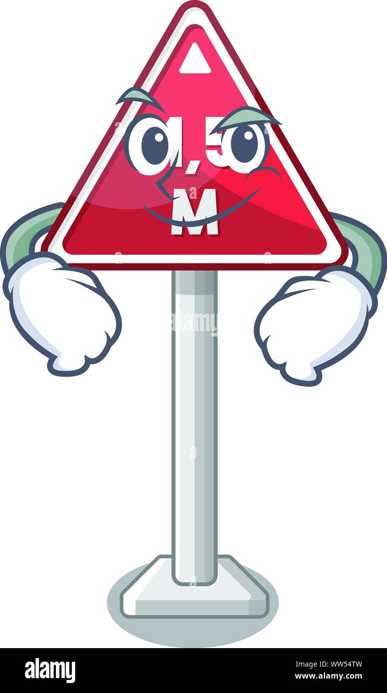 Speed limit sign at side of road Stock Vector Images - Alamy