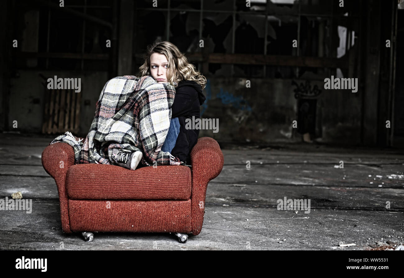 Youth homeless sofa hi-res stock photography and images - Alamy