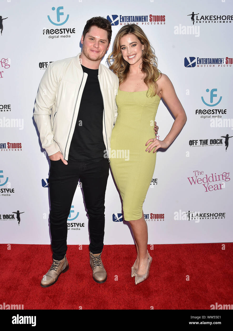HOLLYWOOD, CA - SEPTEMBER 12: Matt Shively (L) and Ashley Newbrough ...