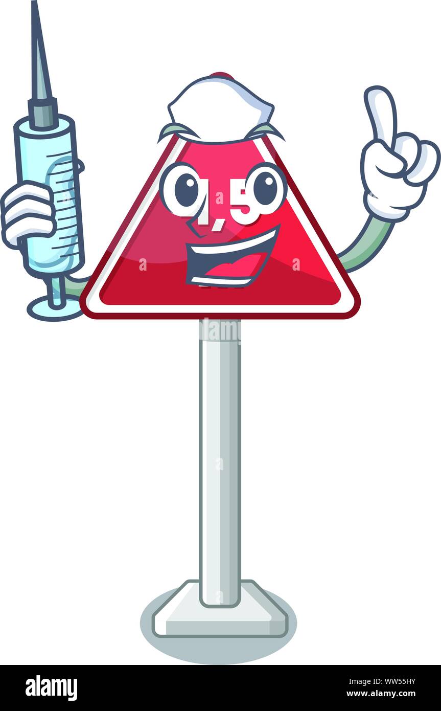 Nurse height limit on cartoon side road Stock Vector Image & Art - Alamy