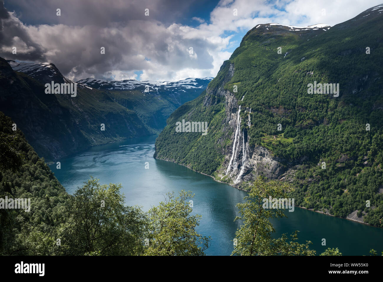 Beautiful views in Geirangerfjord, Norway Stock Photo - Alamy