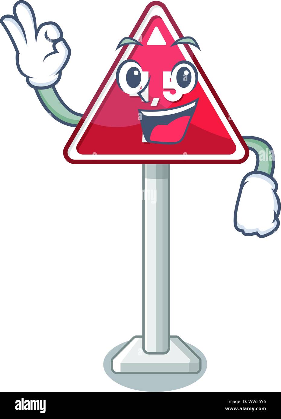 Okay height limit on cartoon side road Stock Vector Image & Art - Alamy