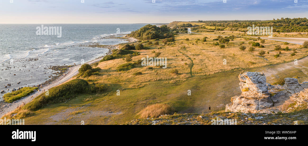 Landscape at Hoburgen, Gotland, Sweden, Scandinavia Stock Photo - Alamy