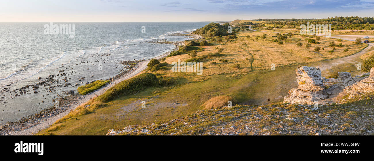 Landscape at Hoburgen, Gotland, Sweden, Scandinavia Stock Photo - Alamy
