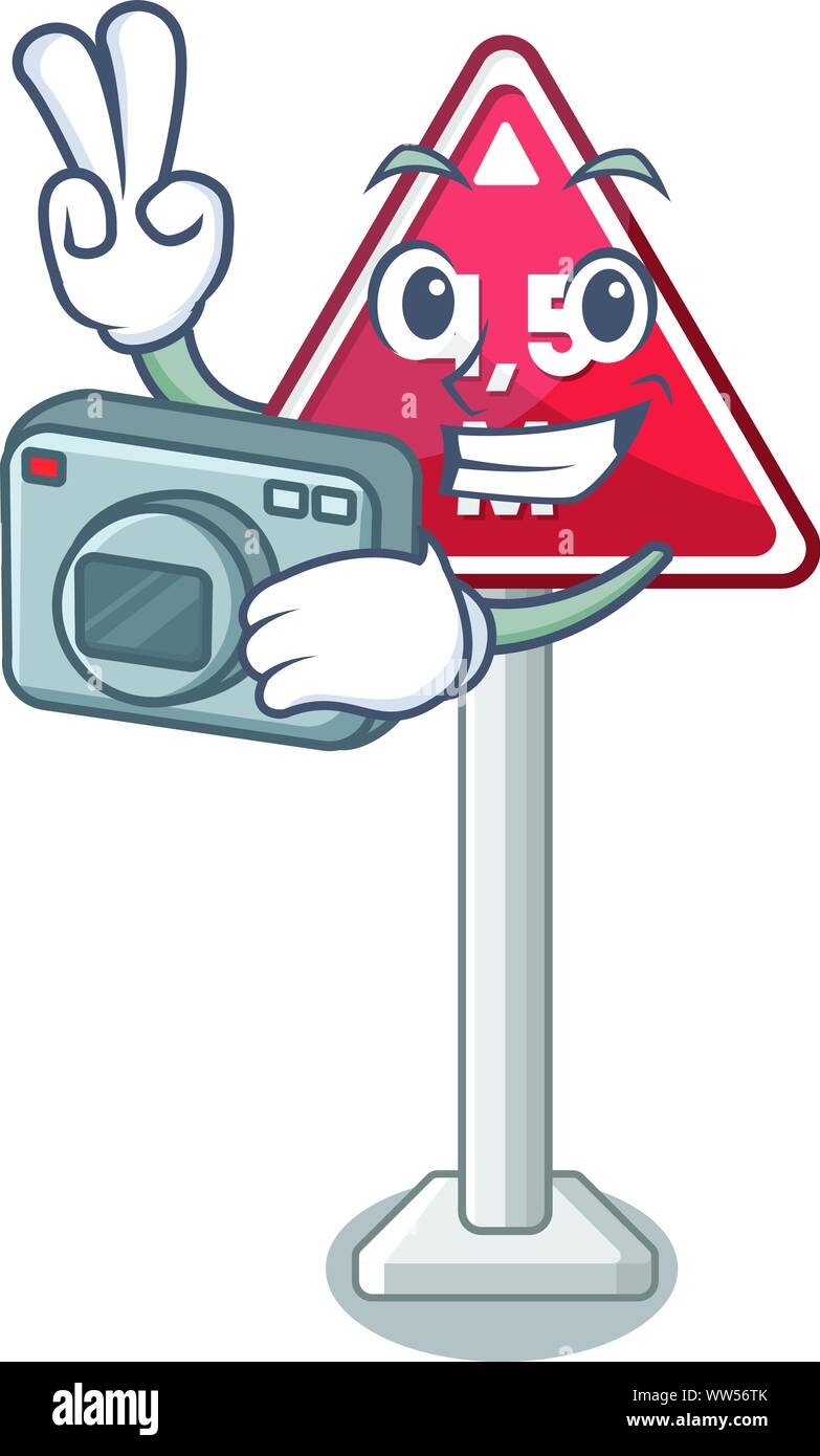 Photographer height limit isolated with the cartoon Stock Vector Image ...