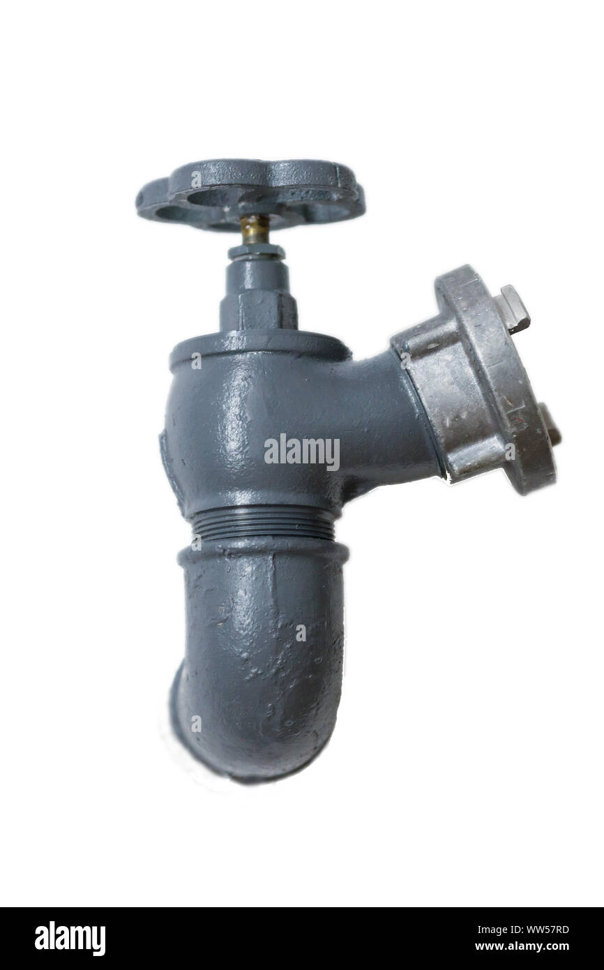 Cut out image of an indoor wall fire hydrant Stock Photo - Alamy