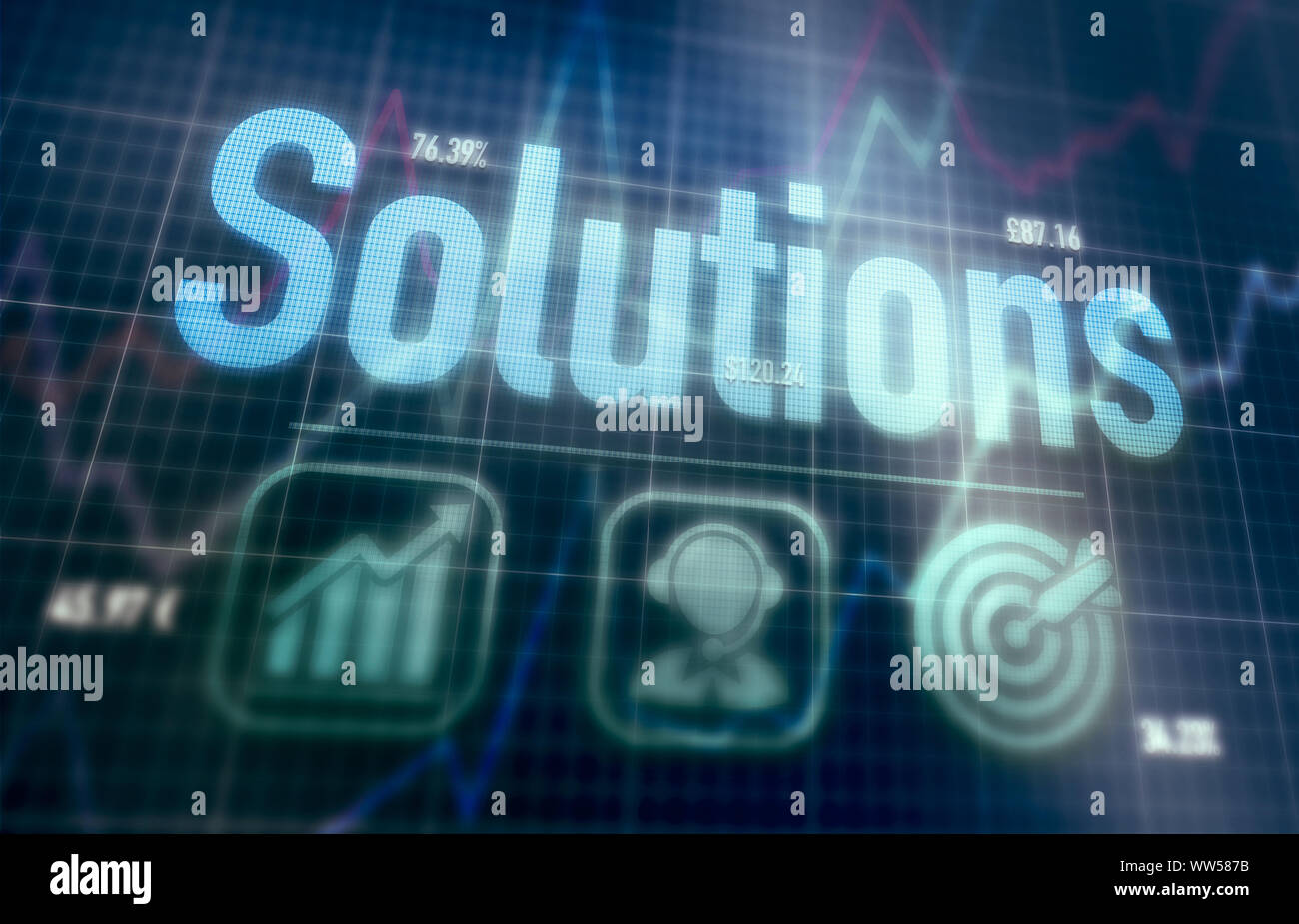 Conceptual display problem solution hi-res stock photography and images ...
