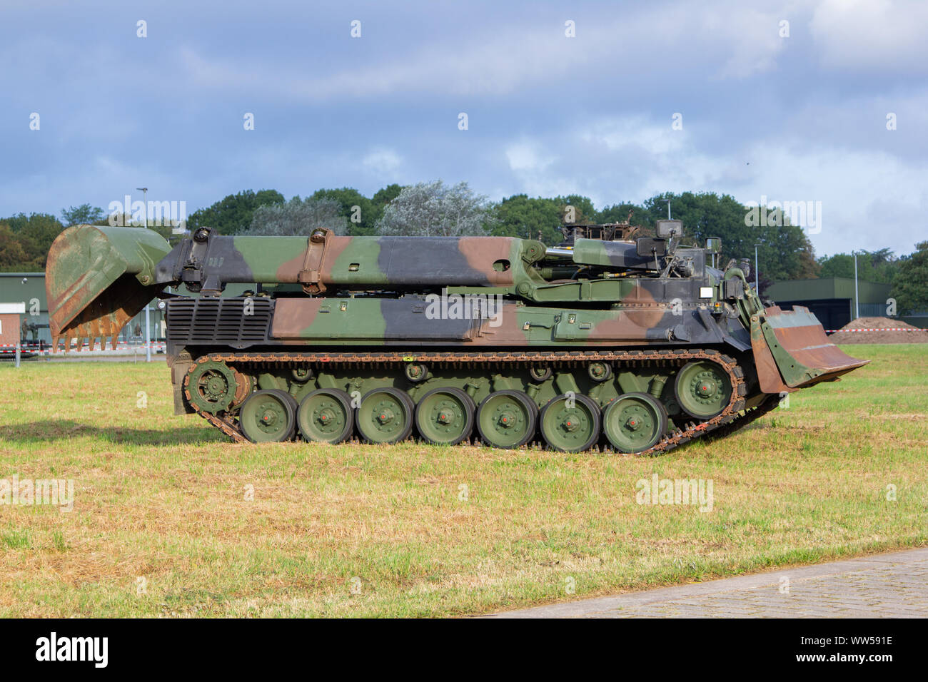 Military armored tank dozer from german army Stock Photo - Alamy