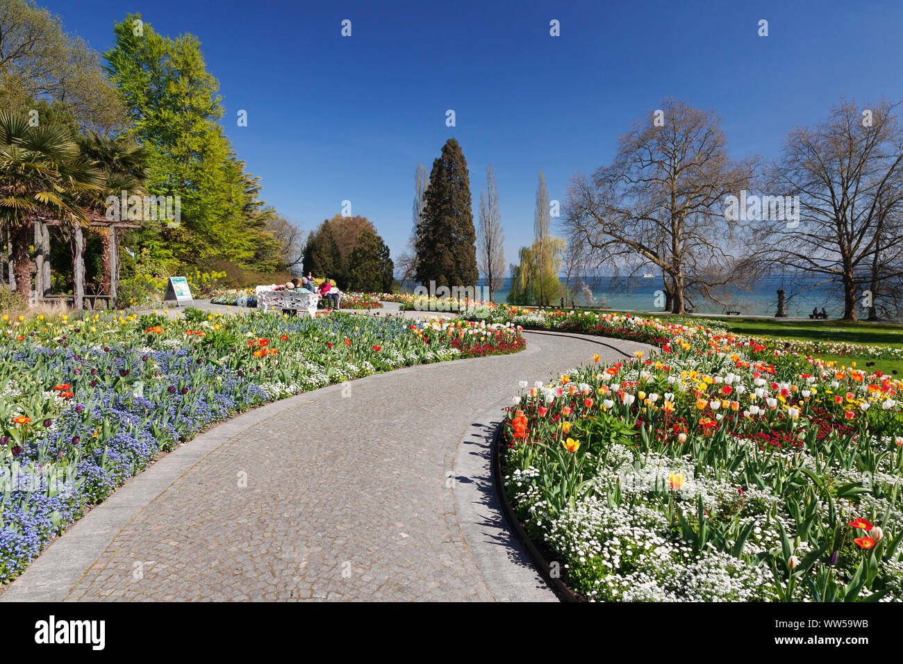 Island Mainau, Lake Constance, Baden-Wuerttemberg, Germany Stock Photo ...