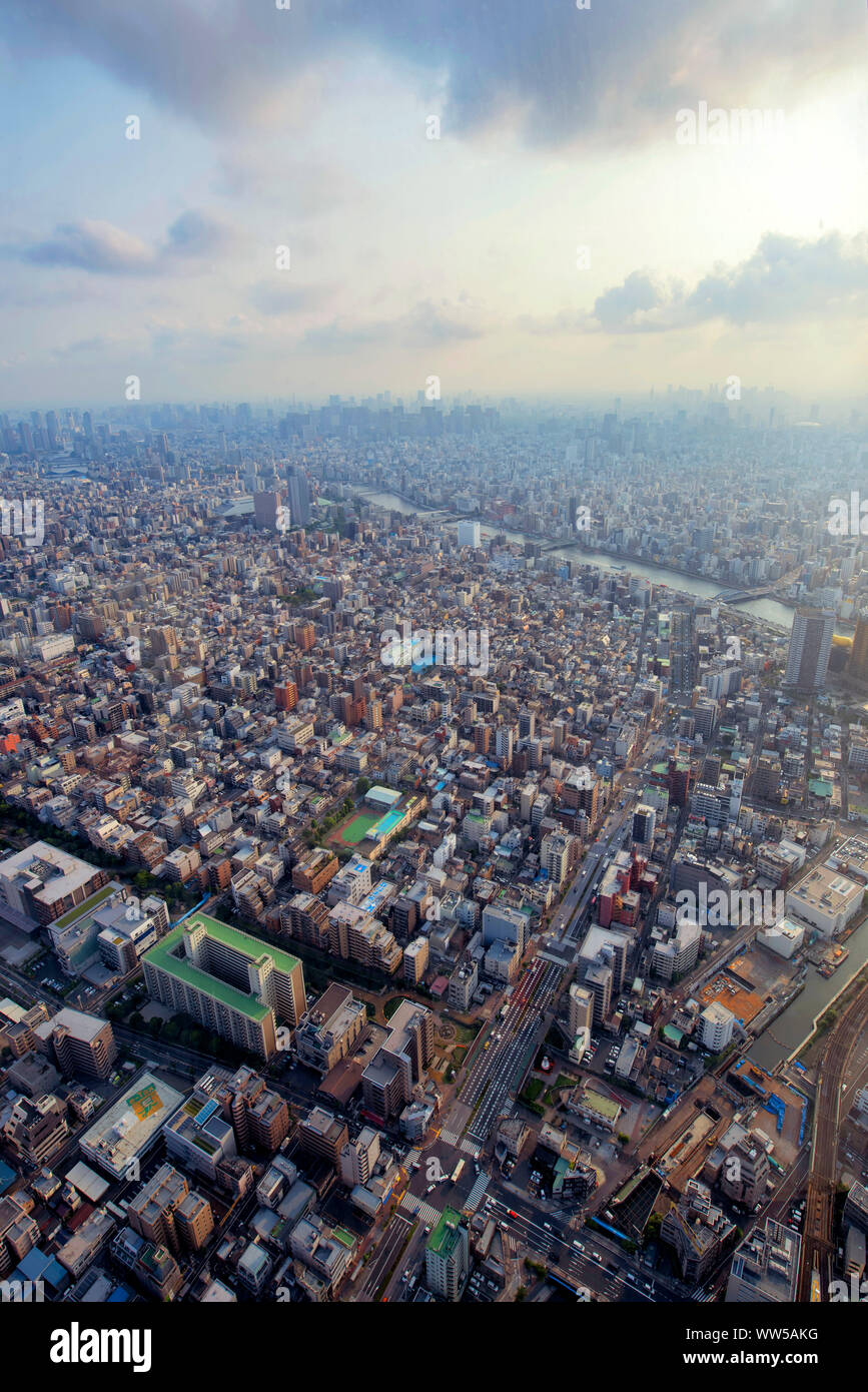 Aerial cityscape, Tokyo, Honshu, Japan Stock Photo - Alamy