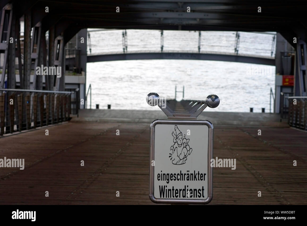 Bridge danger sign hi-res stock photography and images - Alamy