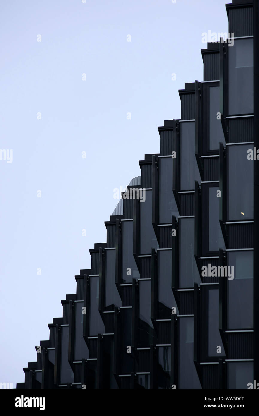 Windows below a roof are overlapped arranged hi-res stock photography ...