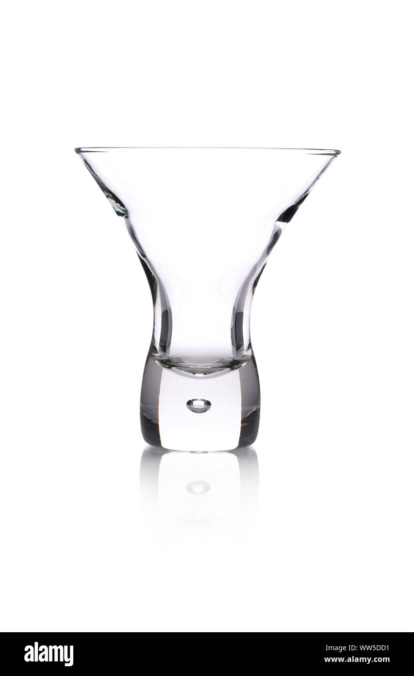 Empty cocktail glass isolated on white background Stock Photo - Alamy
