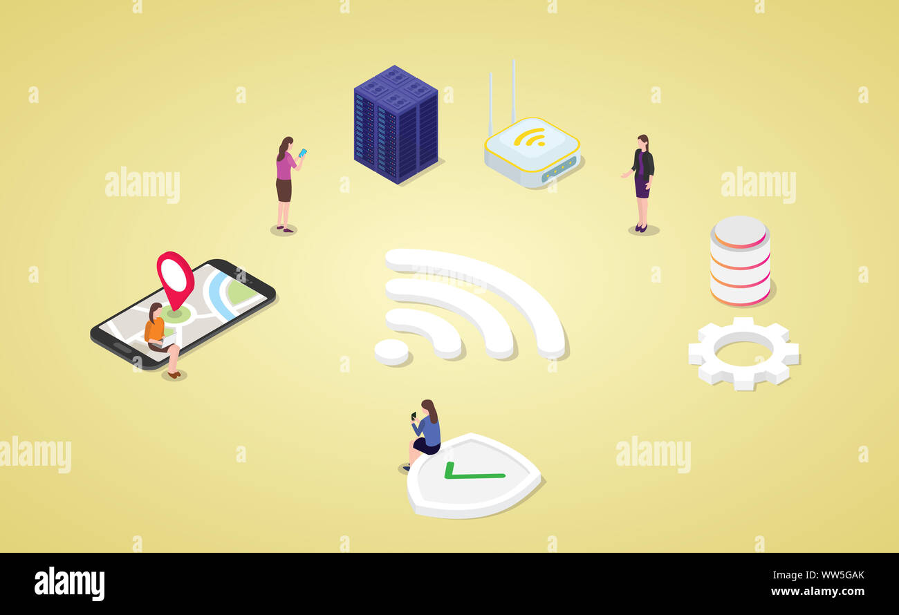 stay connected on internet technology wifi with people connecting to ...
