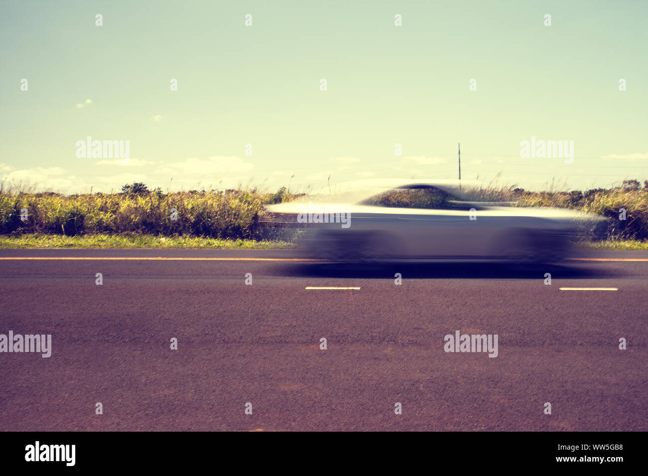 Car moving road hi-res stock photography and images - Alamy