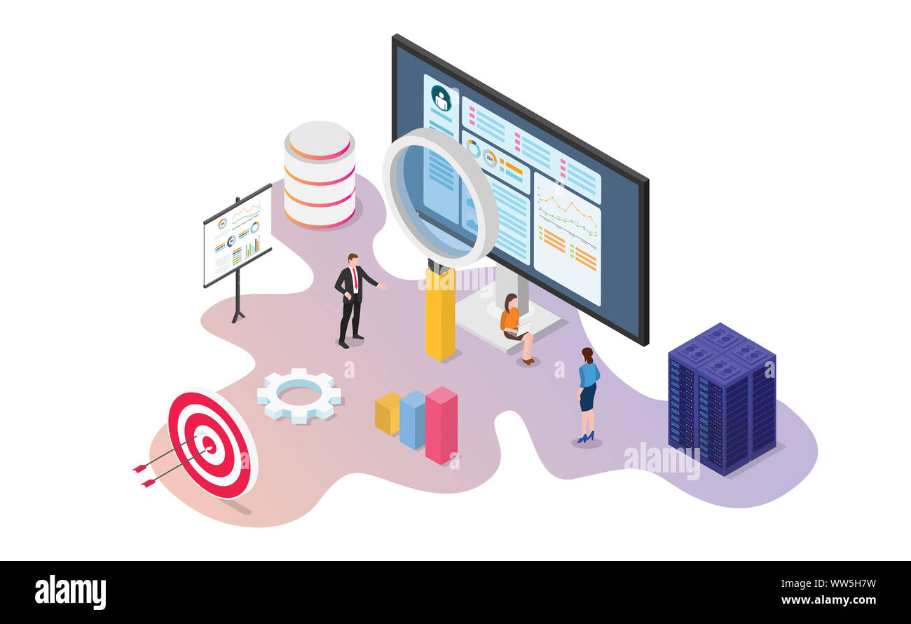 website data analysis tools with team people analyze data traffic and ...