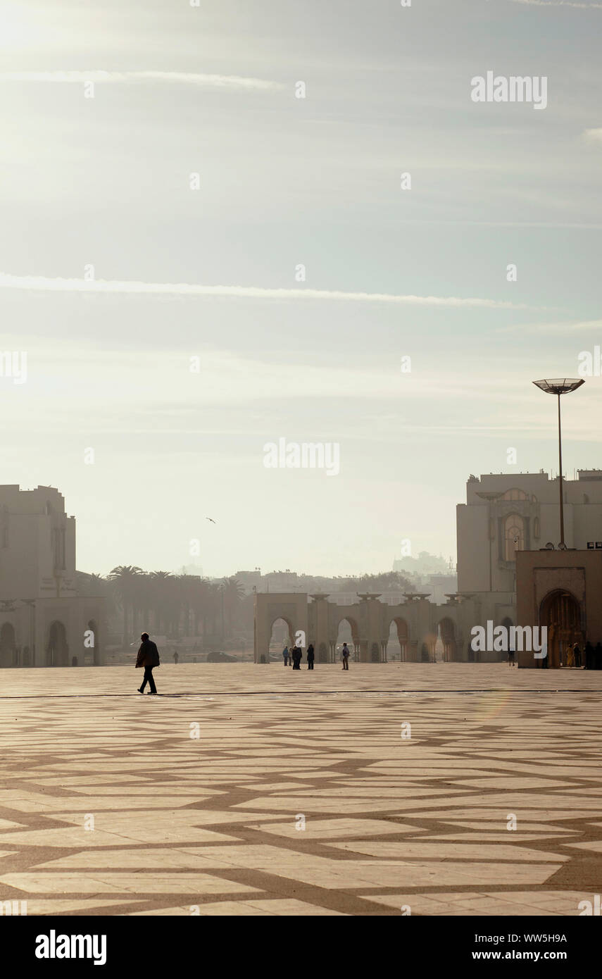 Casablanca, square, architecture, Morocco Stock Photo - Alamy