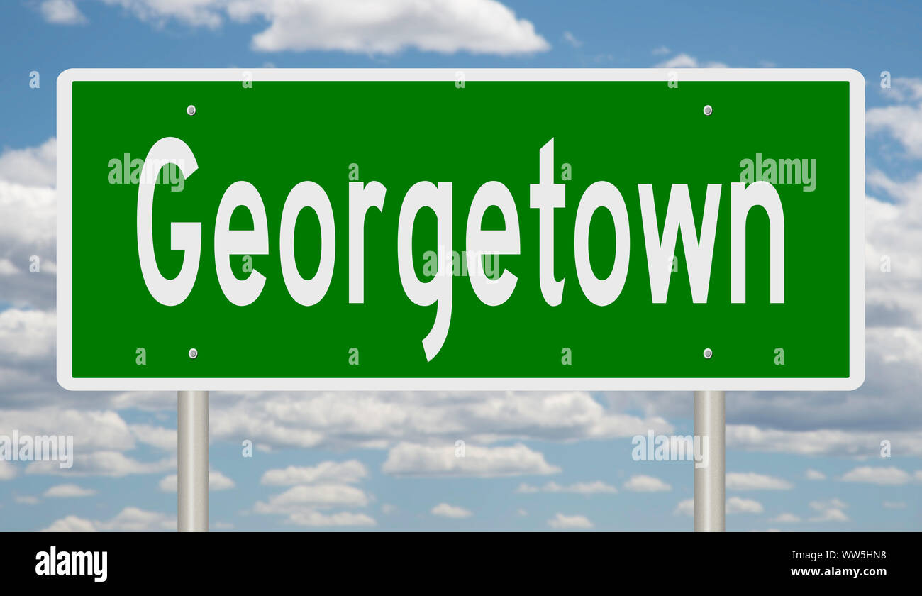 Illustration street in georgetown hi-res stock photography and images ...