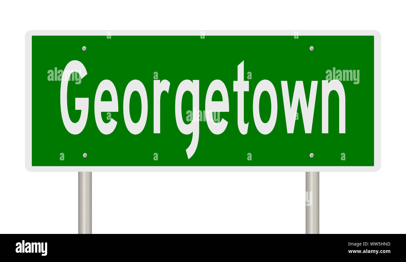 Illustration street in georgetown hi-res stock photography and images ...