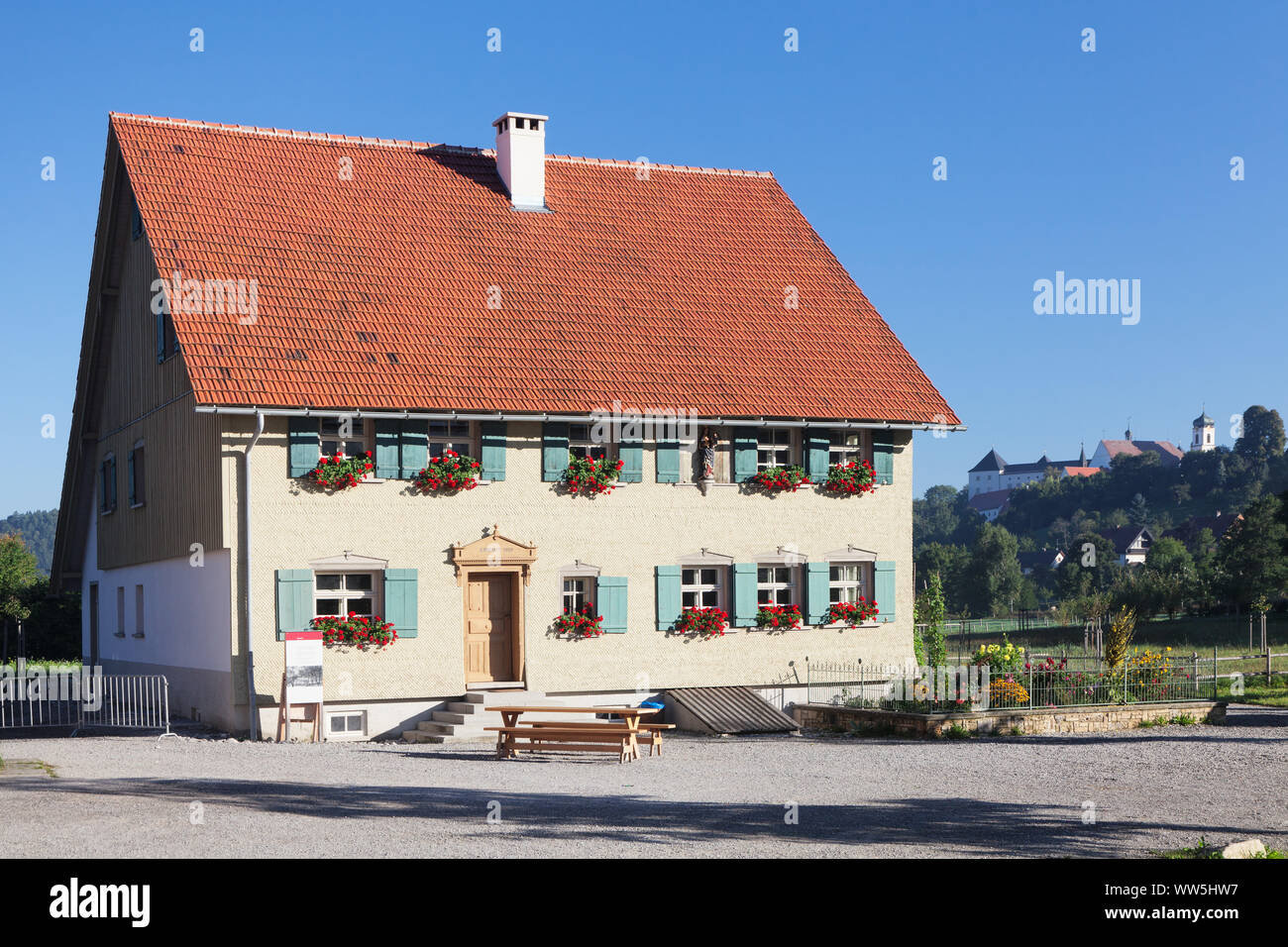 Farmhouse open-air museum and castle, Wolfegg, Upper Swabia, Baden ...