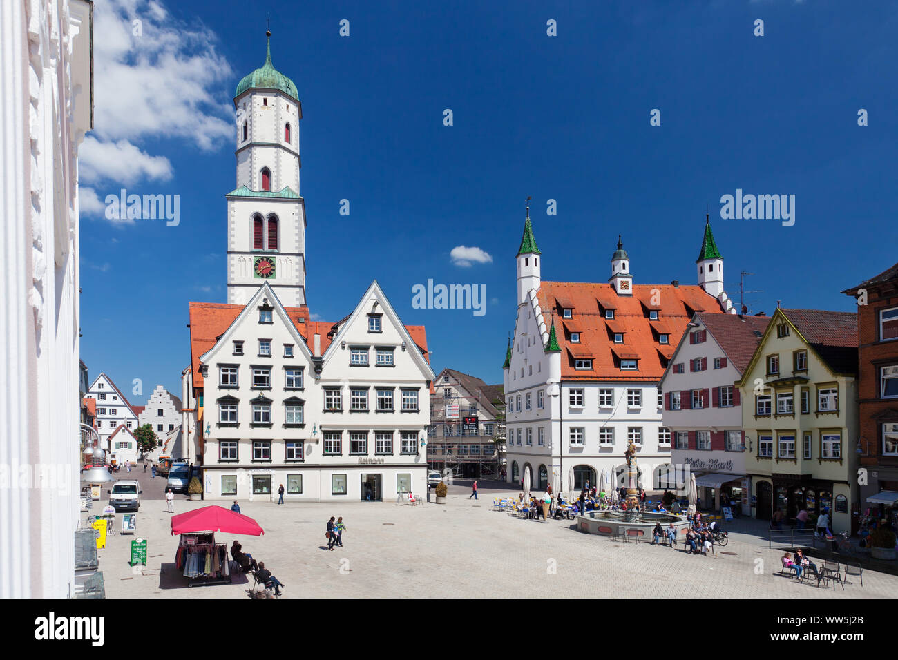 Church Saint Martin on the market square of Biberach an der Riss, Upper ...