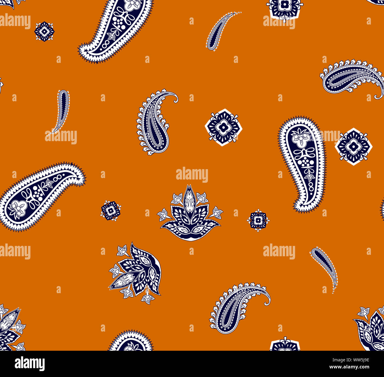 Paisley seamless pattern hi-res stock photography and images - Alamy